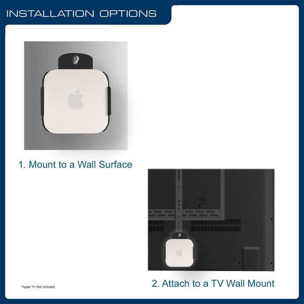 Buy Apple TV Mount - Easy 3 Way Mounting Options | QualGear