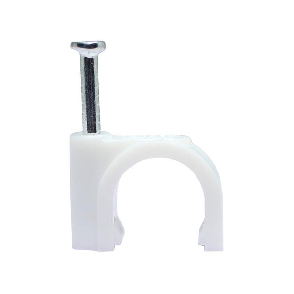 10mm Cable Clips - 100 Pack in White (CC10-W-100-P) | Shop QualGear